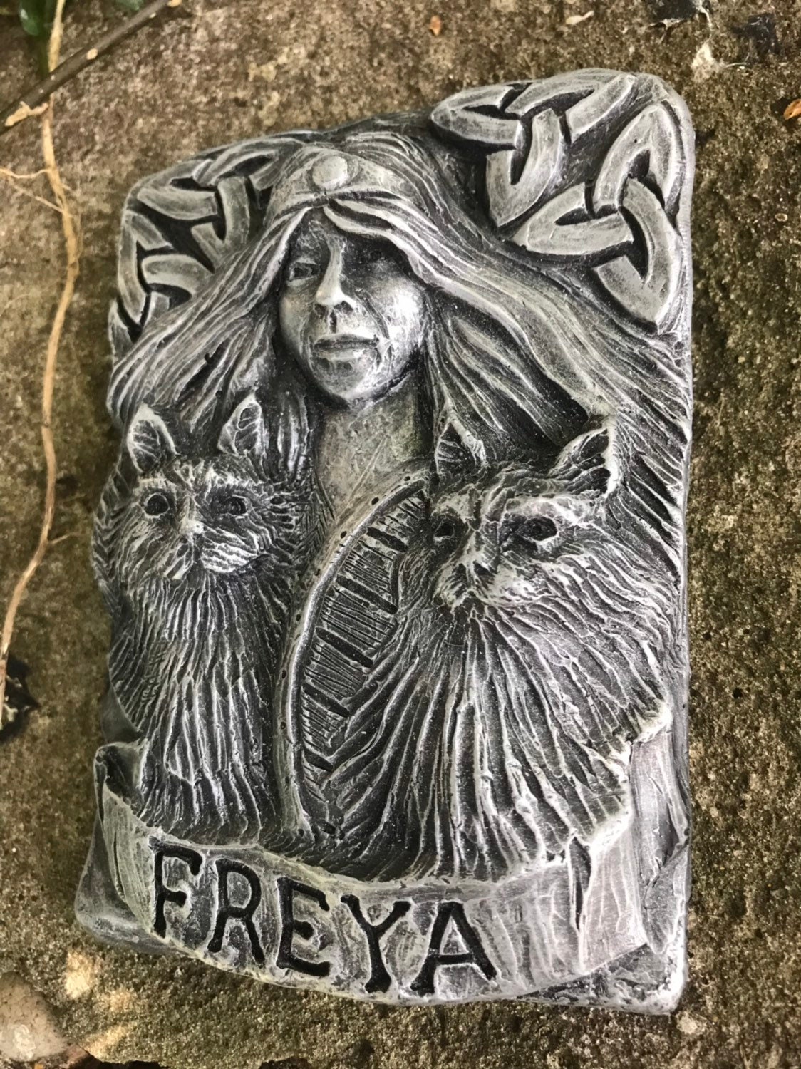 Freya Goddess of Love and Beauty Wall Plaque in Silver - Etsy UK