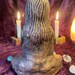 Large Goddess Statue With Recess in Tummy for Crystals. Bronze Coloured ...