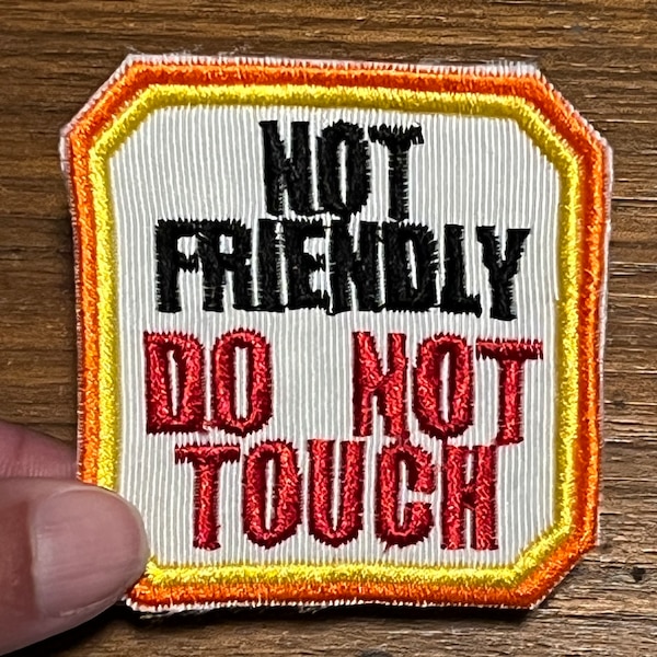 Dont Touch Patch - Etsy