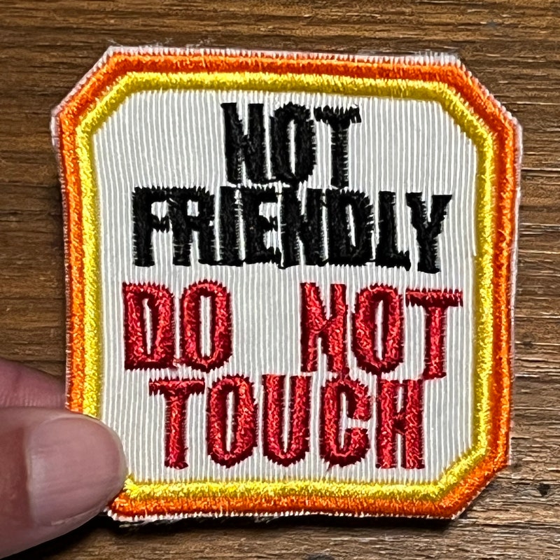 Do Not Touch Patch - Etsy