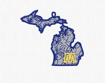 Michigan Embroidery Pattern | Etsy