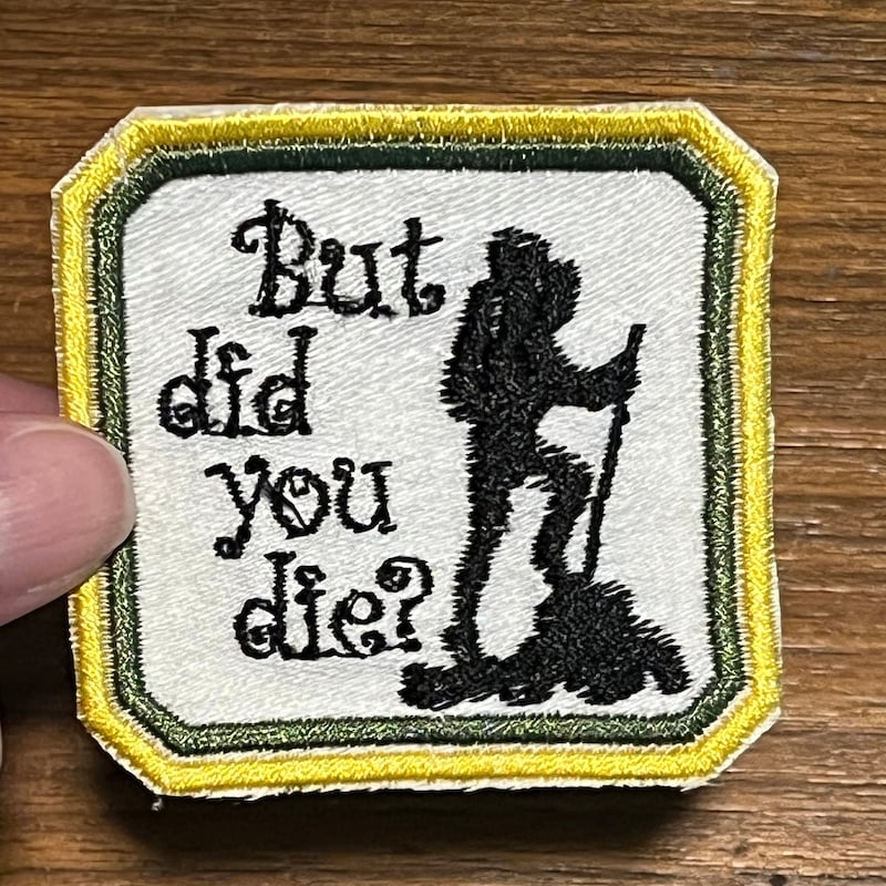 Hiking Iron on Patch - Etsy