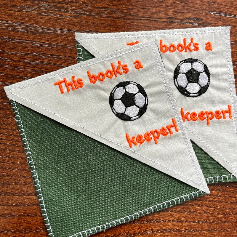 Soccer Bookmark - Etsy