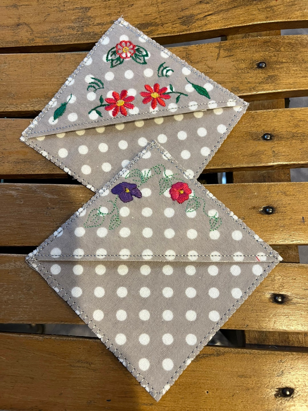 Polka Dot Corner Bookmark With Various Designs - Etsy