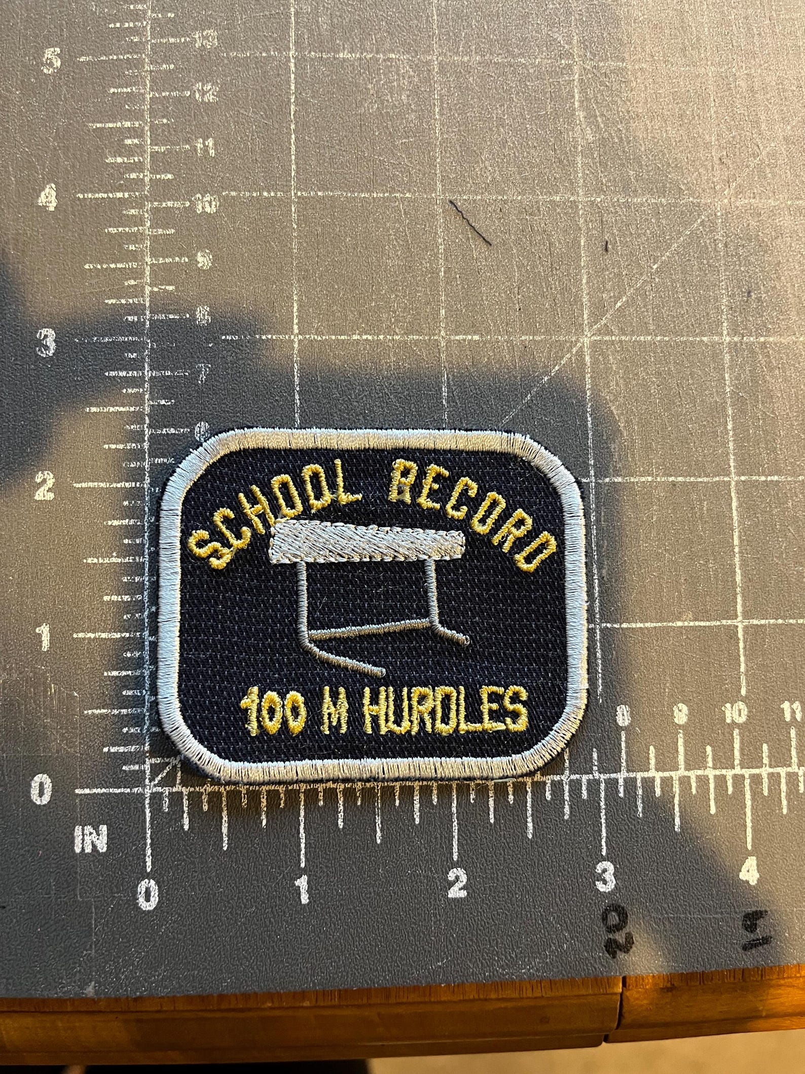 Track and Field School Record Patch, Iron-on Athlete Award - Etsy