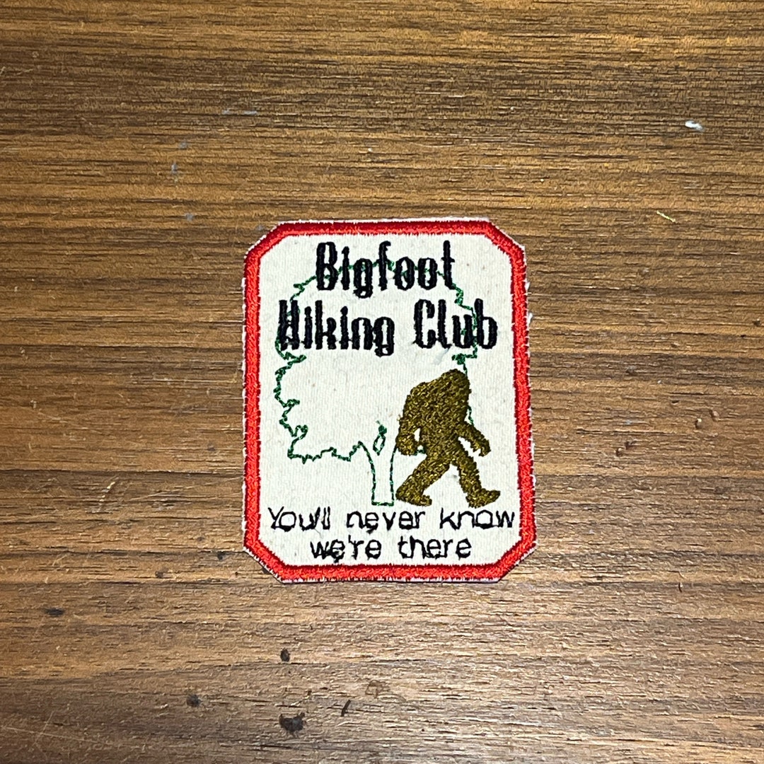 Bigfoot Hiking Club Patch for Backpack, Cryptid Patch for Jacket ...