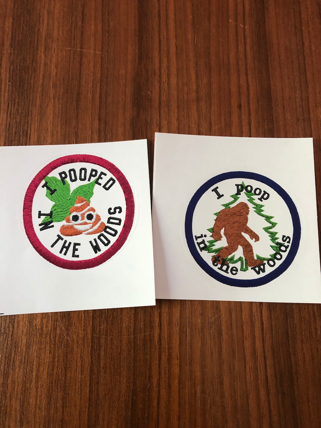 Poop Emoji Sticker for Notebook, Pooped in the Woods Sticker for ...