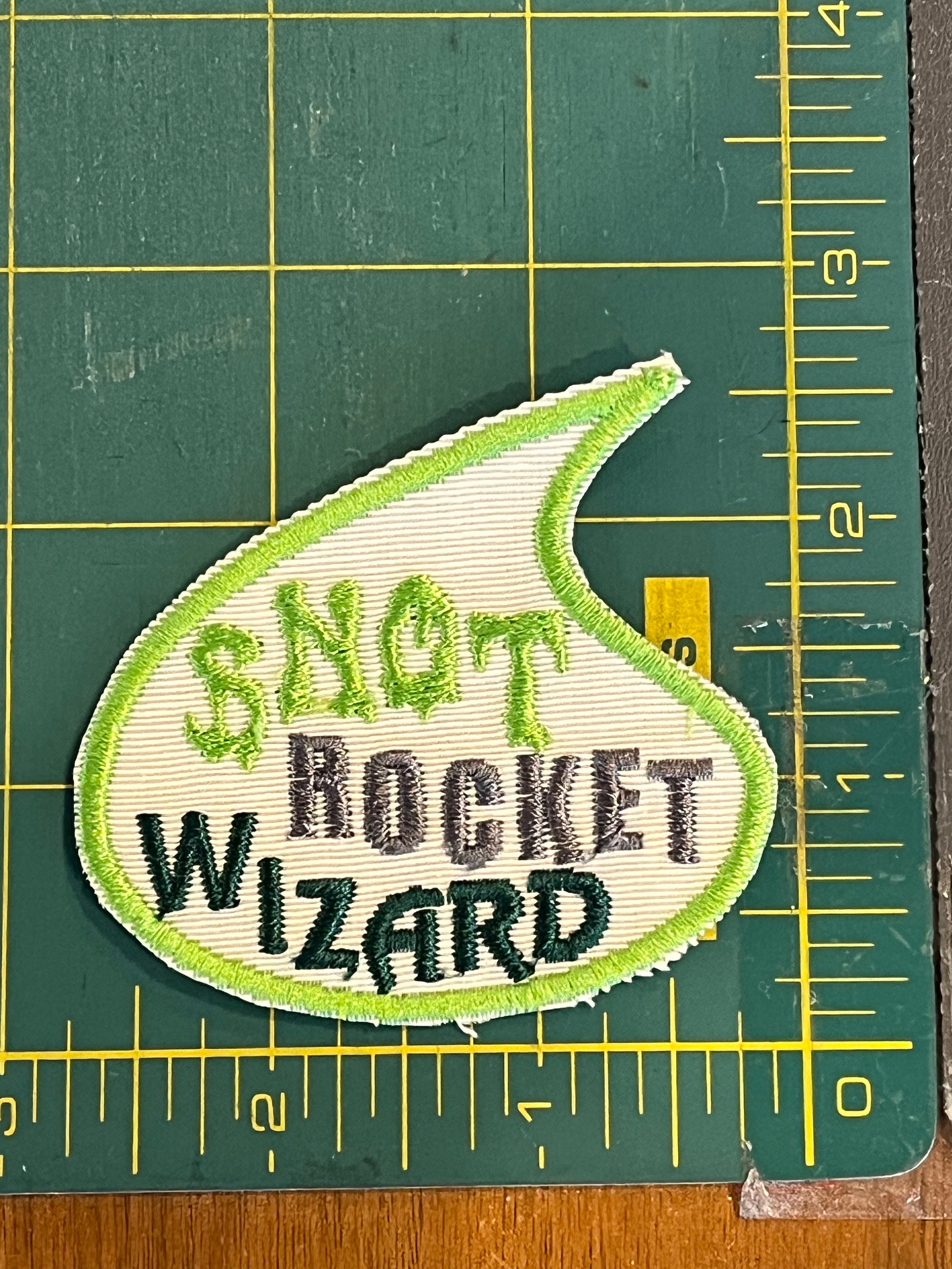 Snot Rocket Wizard Iron-on Patch: Funny Runner/cyclist Gift - Etsy