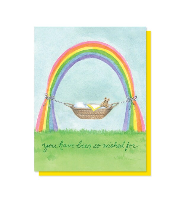 Rainbow Baby Congratulations Card (after Pregnancy Loss) - Etsy