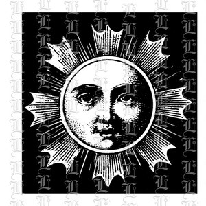 Sun Solar Body Ancient Astronomy Cartographic Illustrations Antique ...