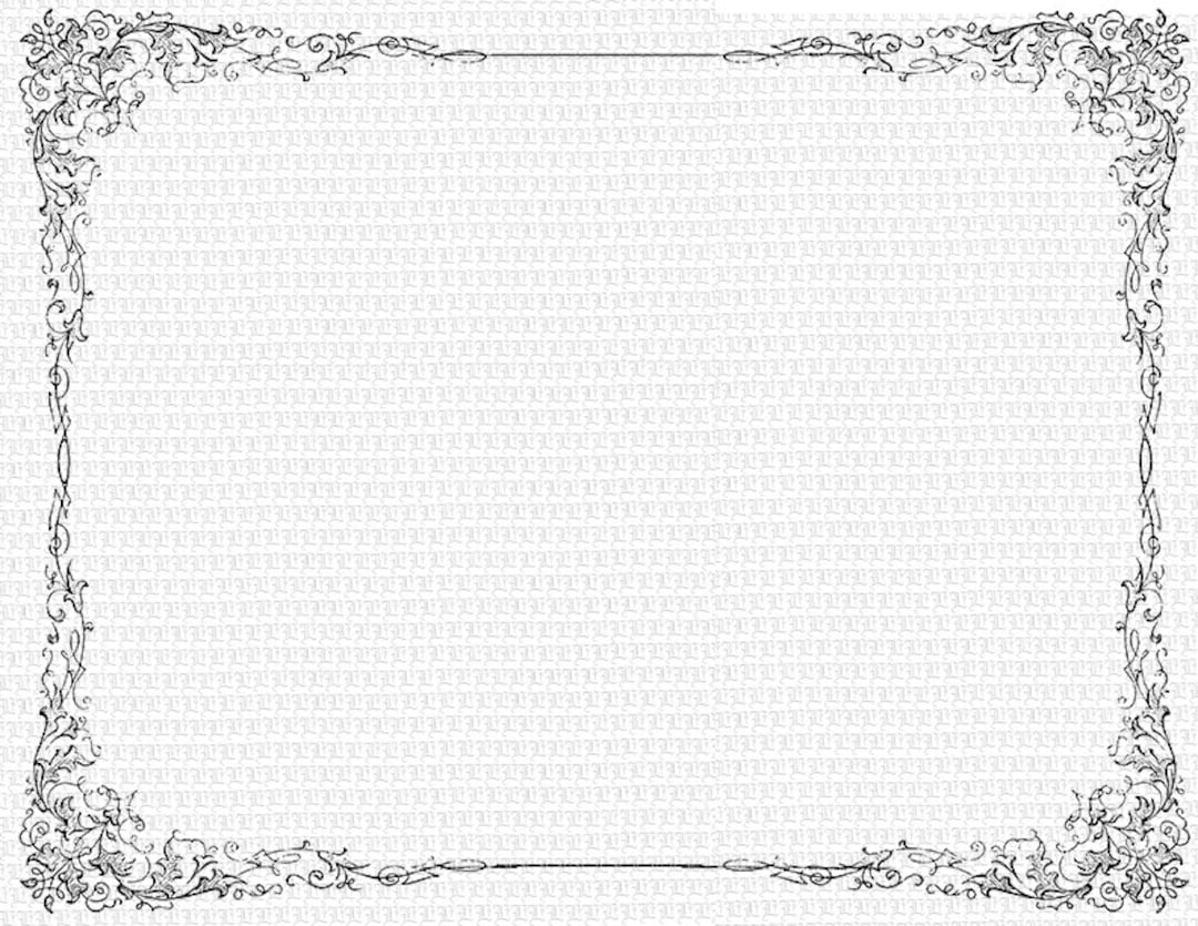 Corner Borders Shabby Victorian Designs Vintage Clip Art Illustrations ...