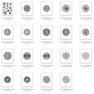 Printable Henna Tattoo Floral Motifs Mandalas 300dpi High Resolution ...