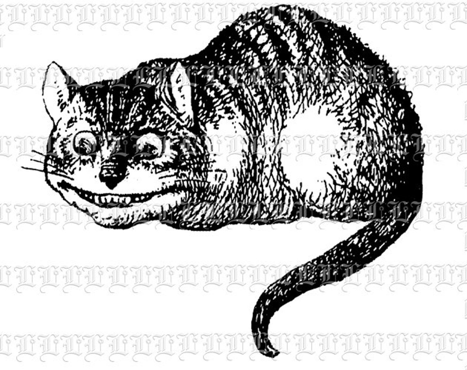 Cheshire Cat Printable Alice in Wonderland Graphic Instant Download ...