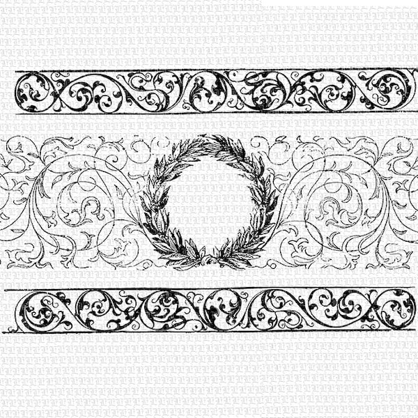 Baroque Clip Art - Etsy