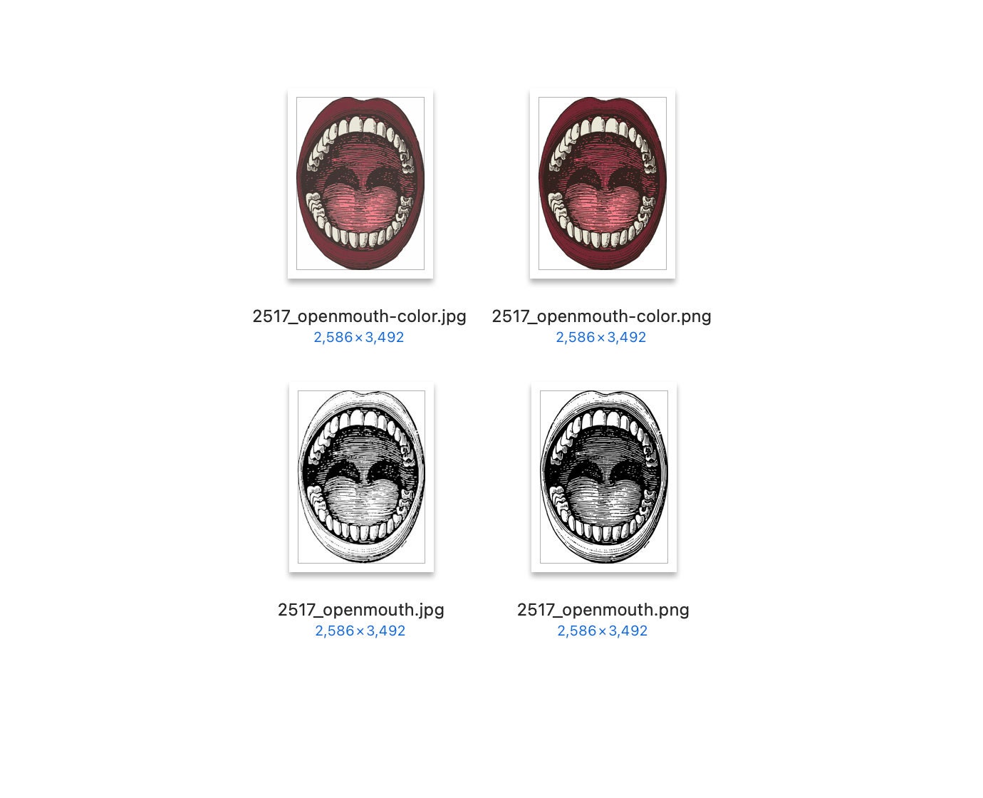 Open Mouth Dentist Teeth Graphic High Quality Coloured Digital - Etsy