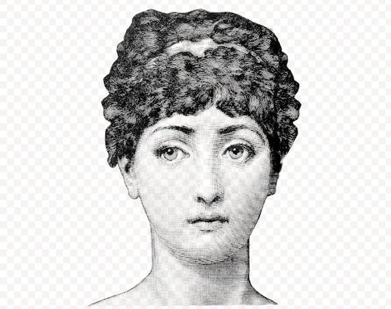 Vintage Lady Drawing