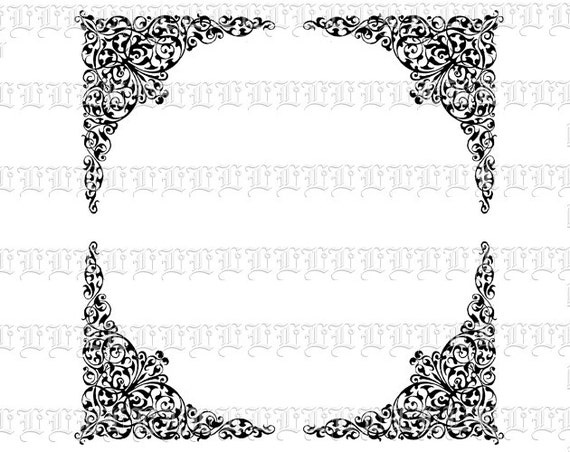 Victorian Corner Border Design