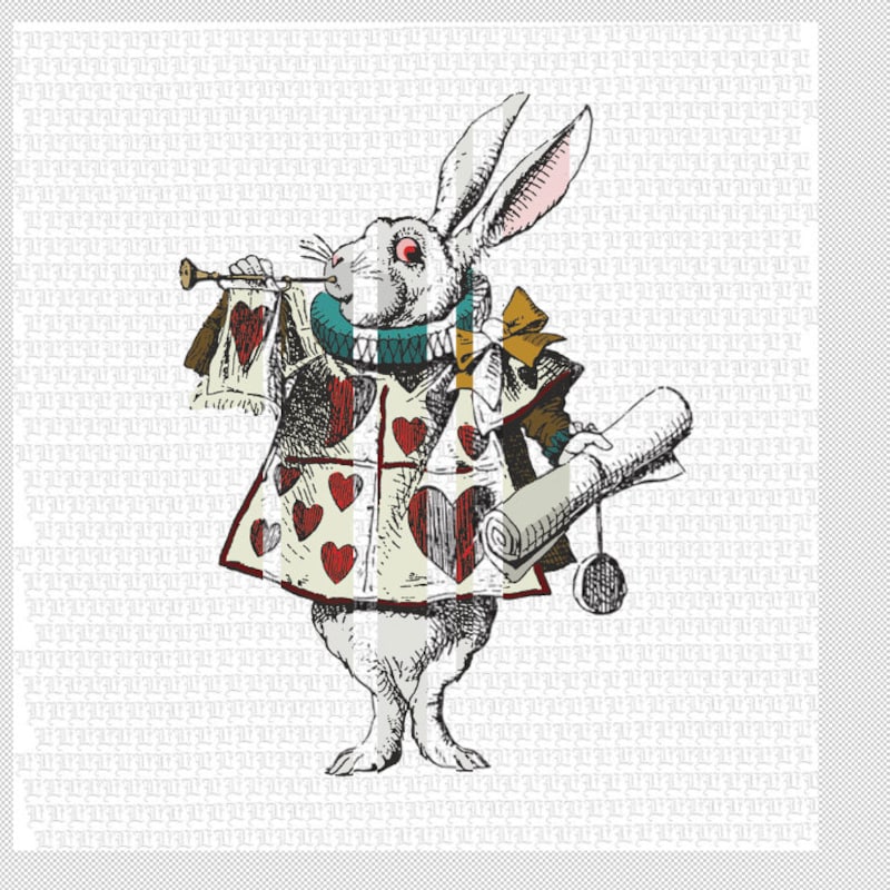 White Rabbit Alice in Wonderland - Etsy