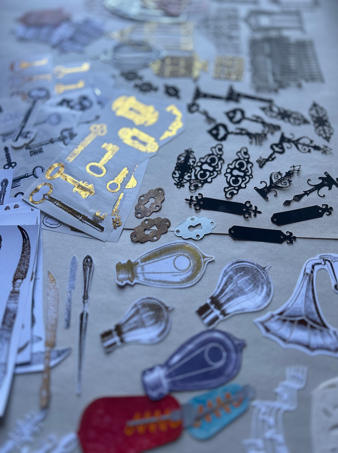 Victorian Home Hardware Clip Art Laser Printed Stickers and Die Cuts ...