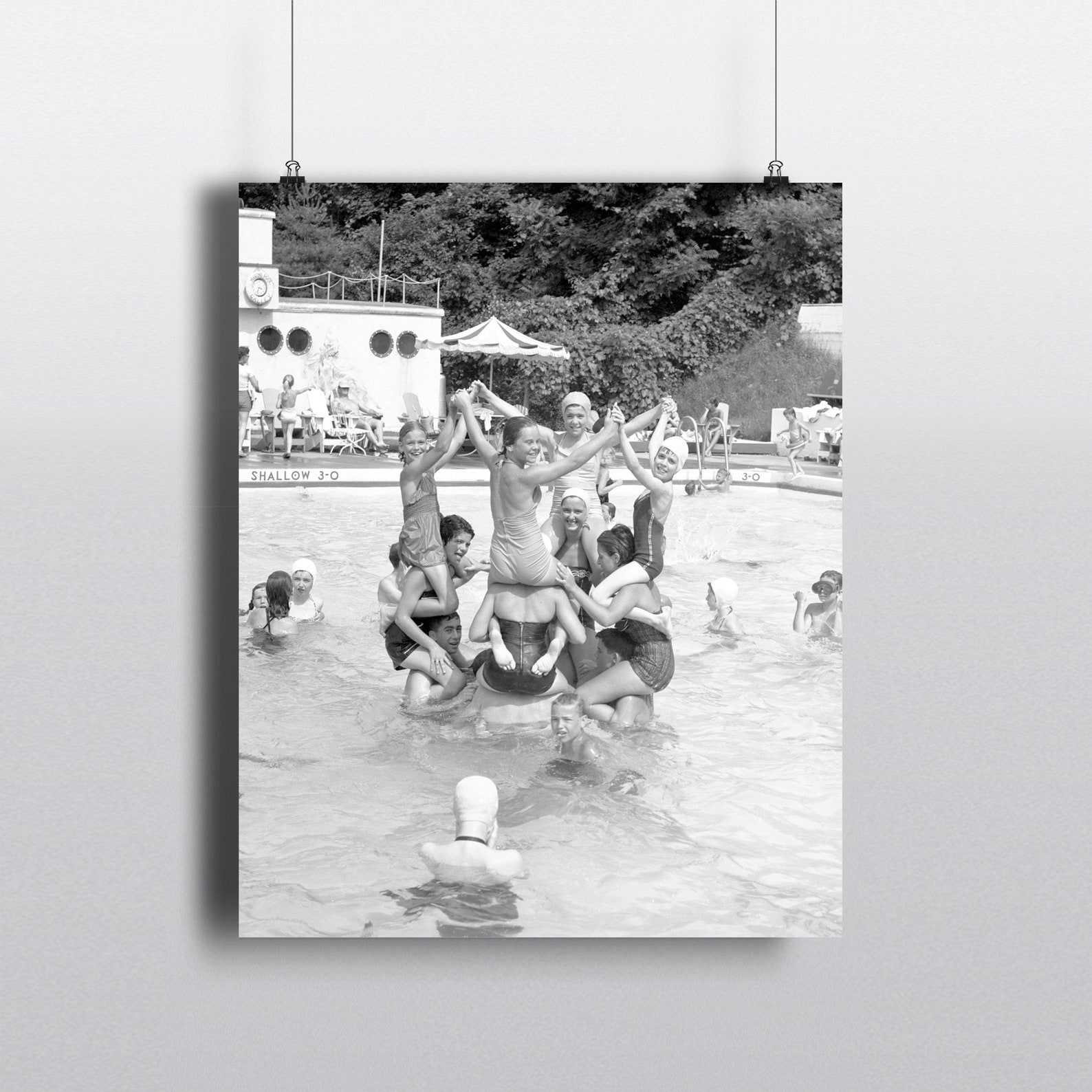 1950s Swimming Pool Photo Print: Vintage-inspired Summer Decor - Etsy