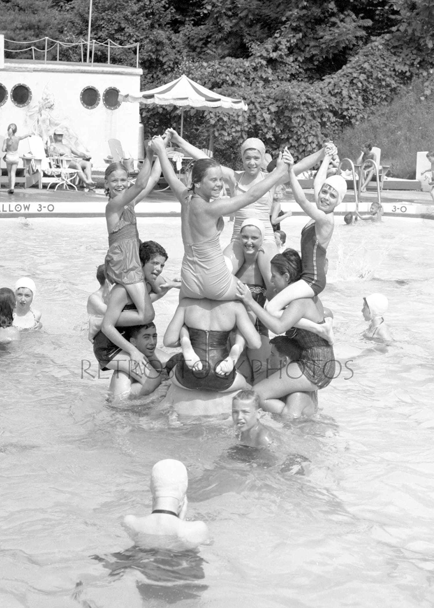 1950s Swimming Pool Photo Print: Vintage-inspired Summer Decor - Etsy