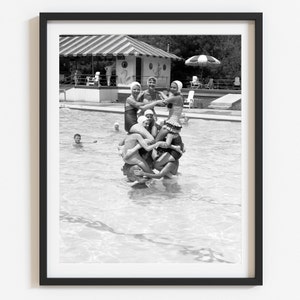 1950s Retro Swimming Pool Photo Print: Vintage-inspired Wall Art for ...