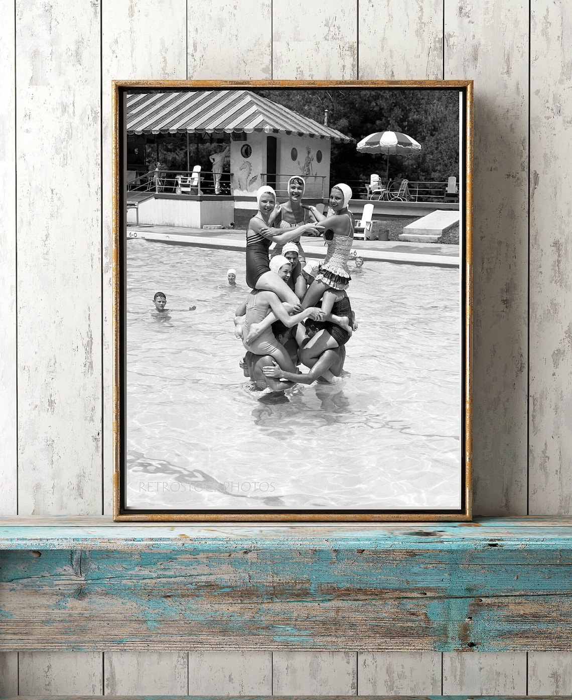 1950s Retro Swimming Pool Photo Print: Vintage-inspired Wall Art for ...