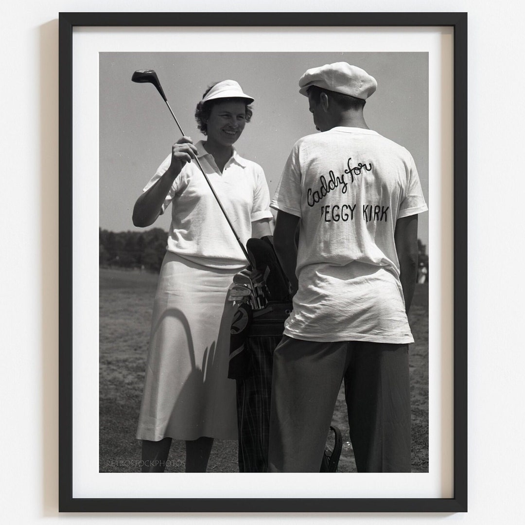 Golf Art, Vintage 1950's Legendary LPGA Golfer Peggy Kirk Photo, Custom ...
