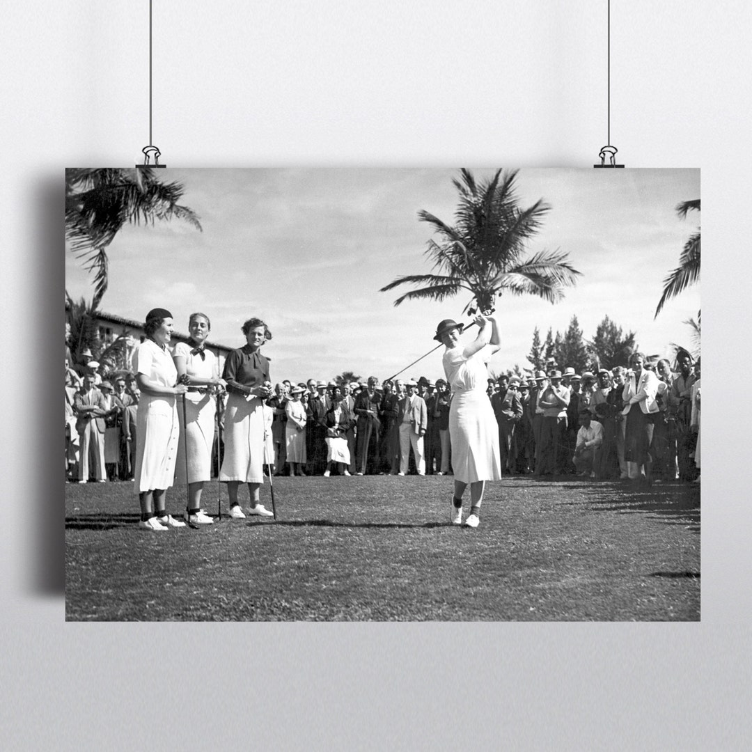 Rare Vintage Golf Art, 1930's Vintage LPGA Tour Photo, Golf Collectible ...