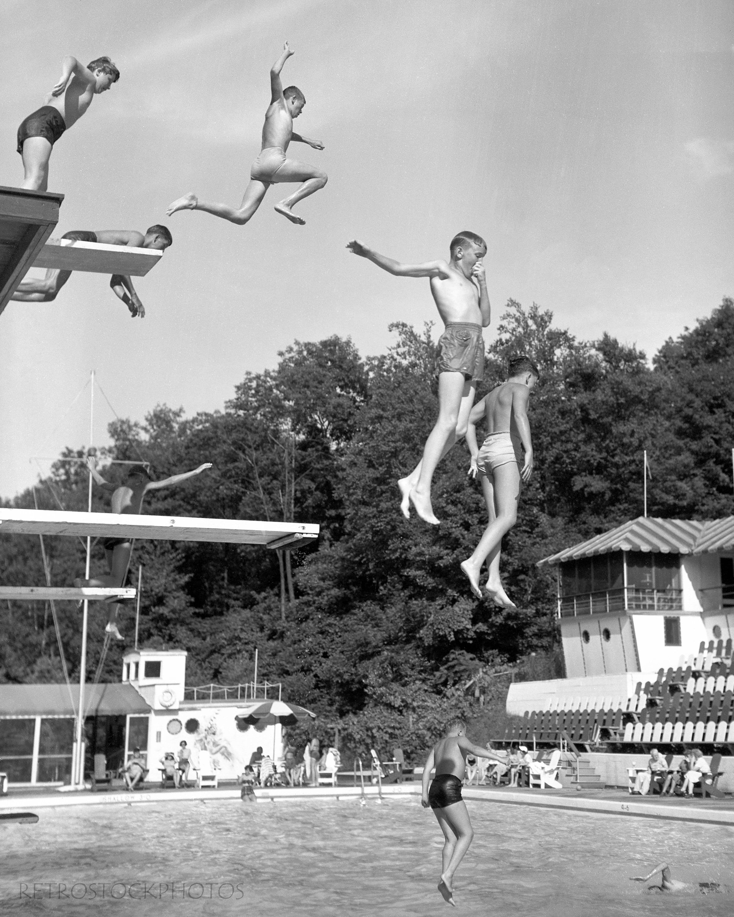 1930s Diving Board Photo: Retro Summer Home Wall Art - Etsy