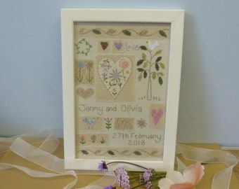 Wedding sampler | Etsy