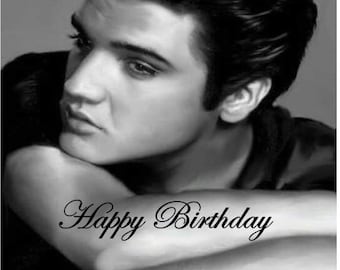 Elvis Birthday Card | Etsy