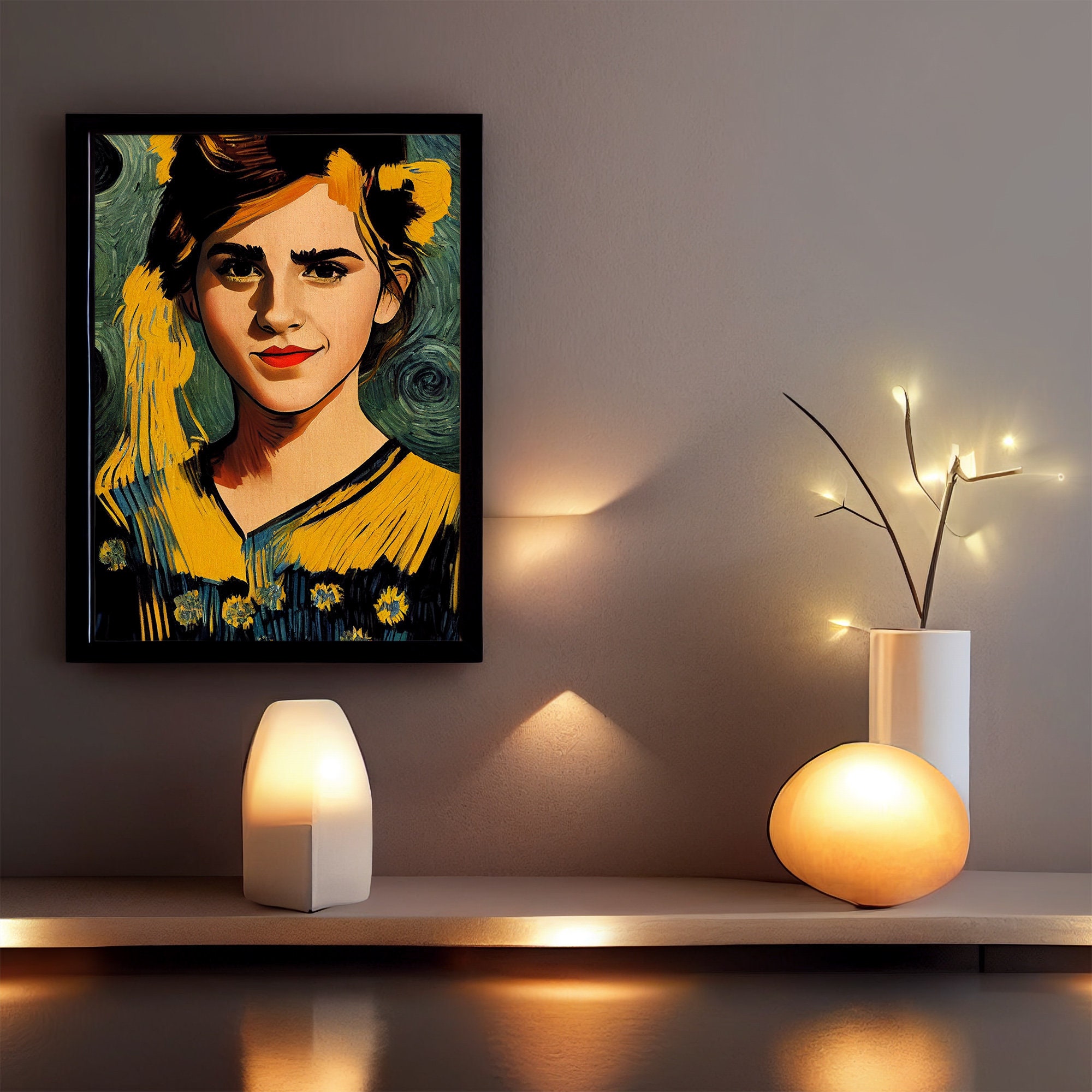 Hermione Granger Poster Emma Watson Painted by Van Gogh Gift - Etsy