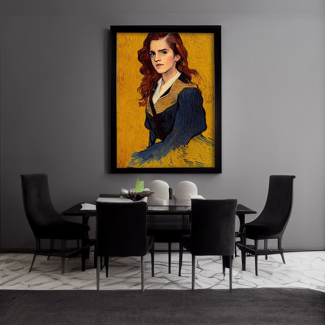 Hermione Granger Poster Emma Watson From Harry Potter Movie Painted by ...