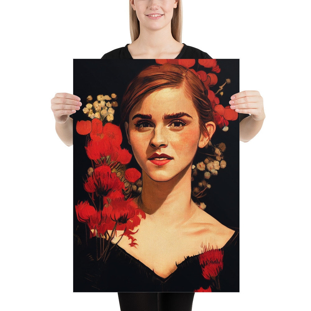 Hermione Granger Poster Emma Watson Painted by Van Gogh Gift - Etsy