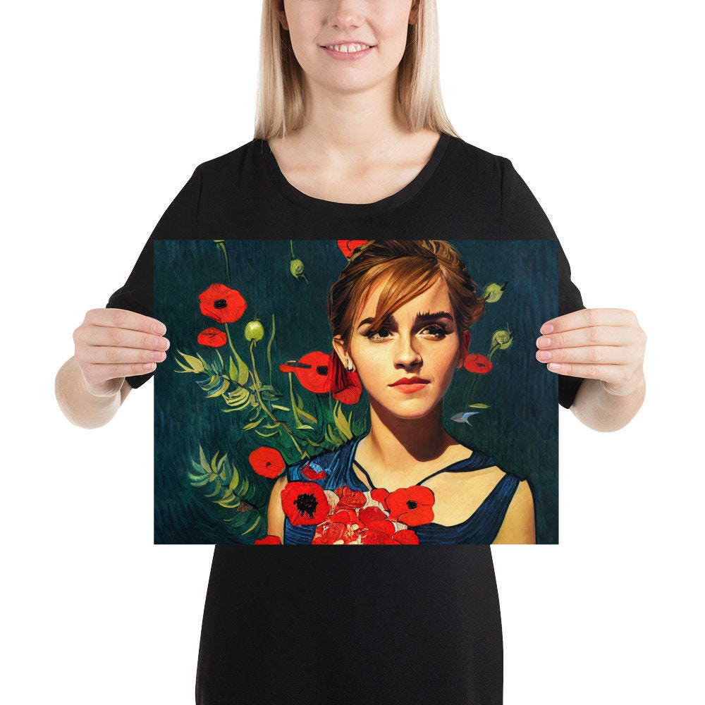Hermione Granger Poster Emma Watson Painted by Van Gogh Gift - Etsy