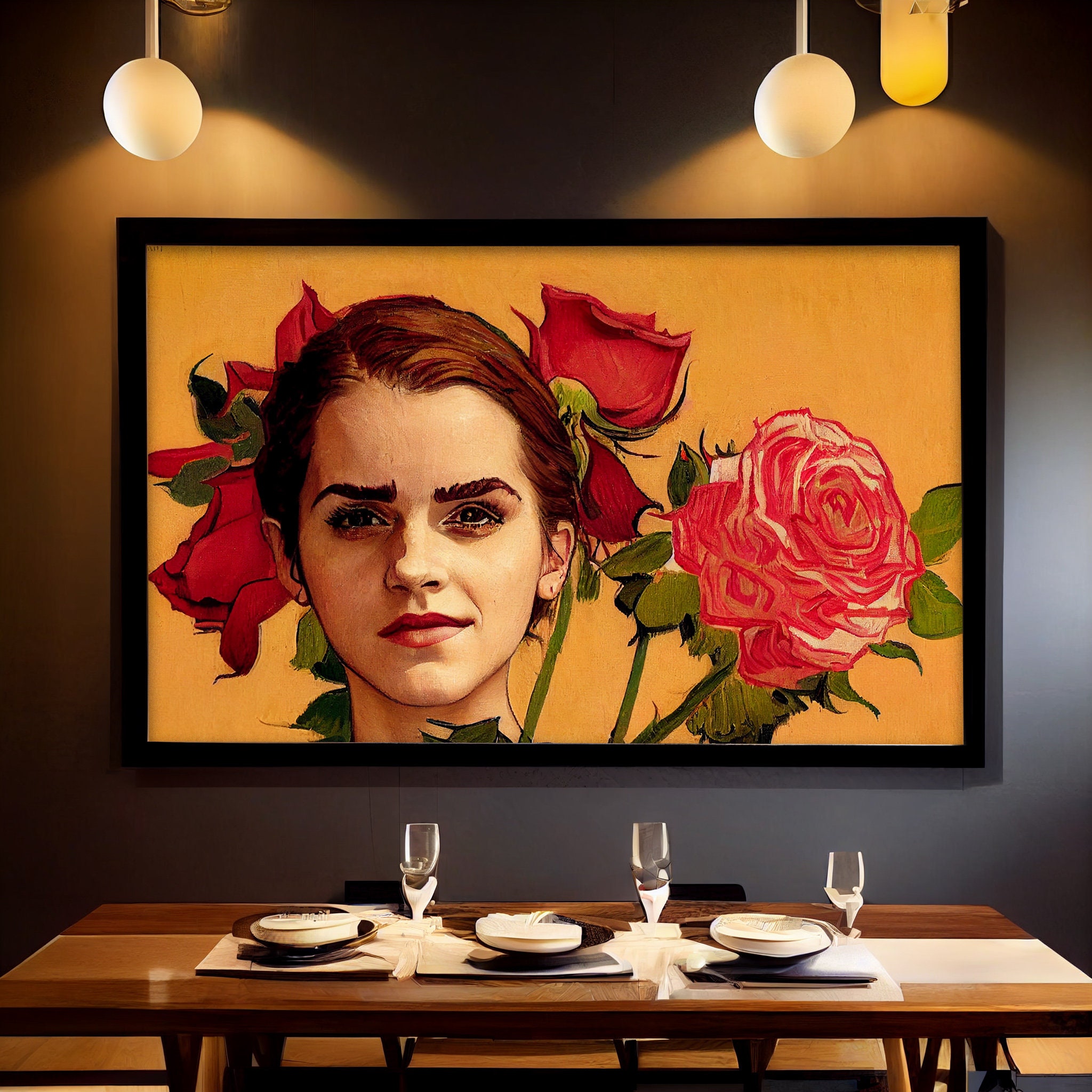 Hermione Granger Poster Emma Watson Painted by Van Gogh Gift - Etsy
