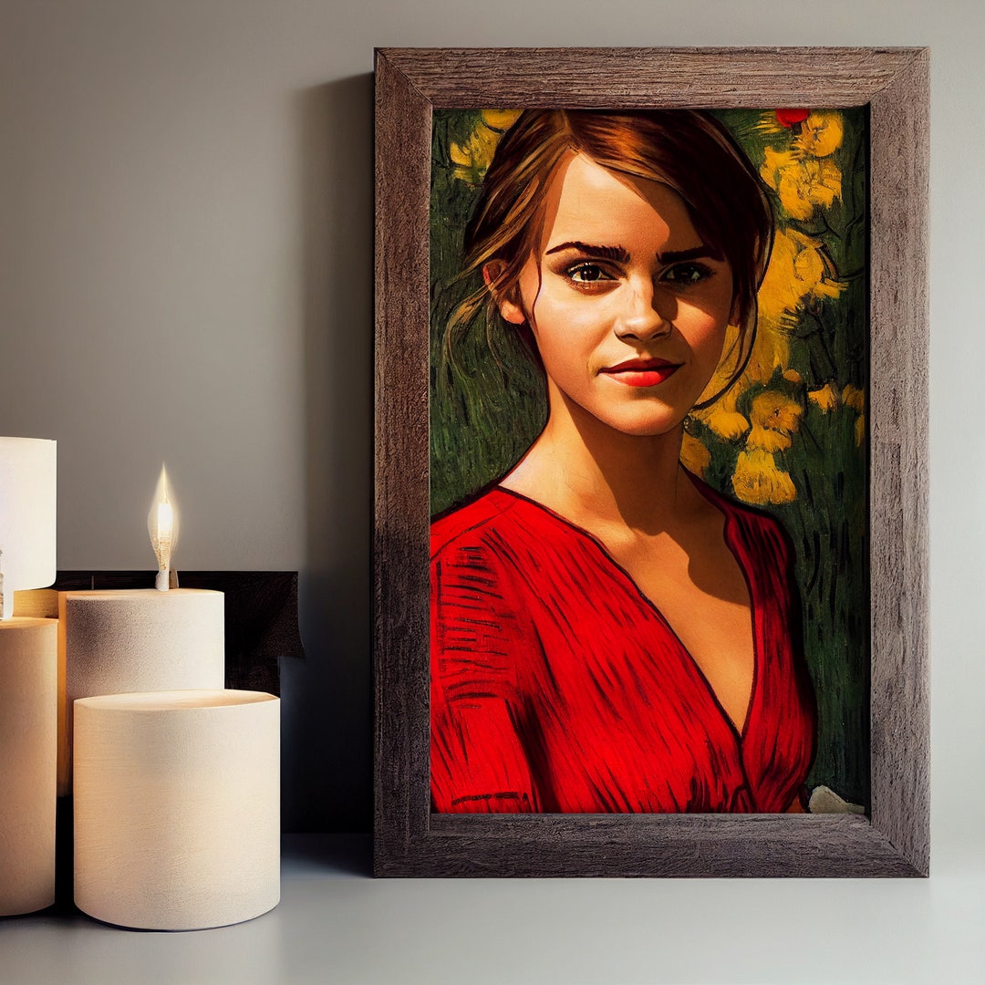 Hermione Granger Poster Emma Watson Painted by Van Gogh Gift - Etsy