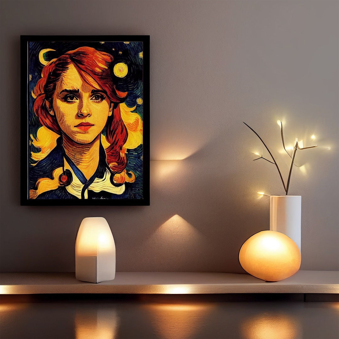 Hermione Granger Poster Emma Watson From Harry Potter Painted by Van ...