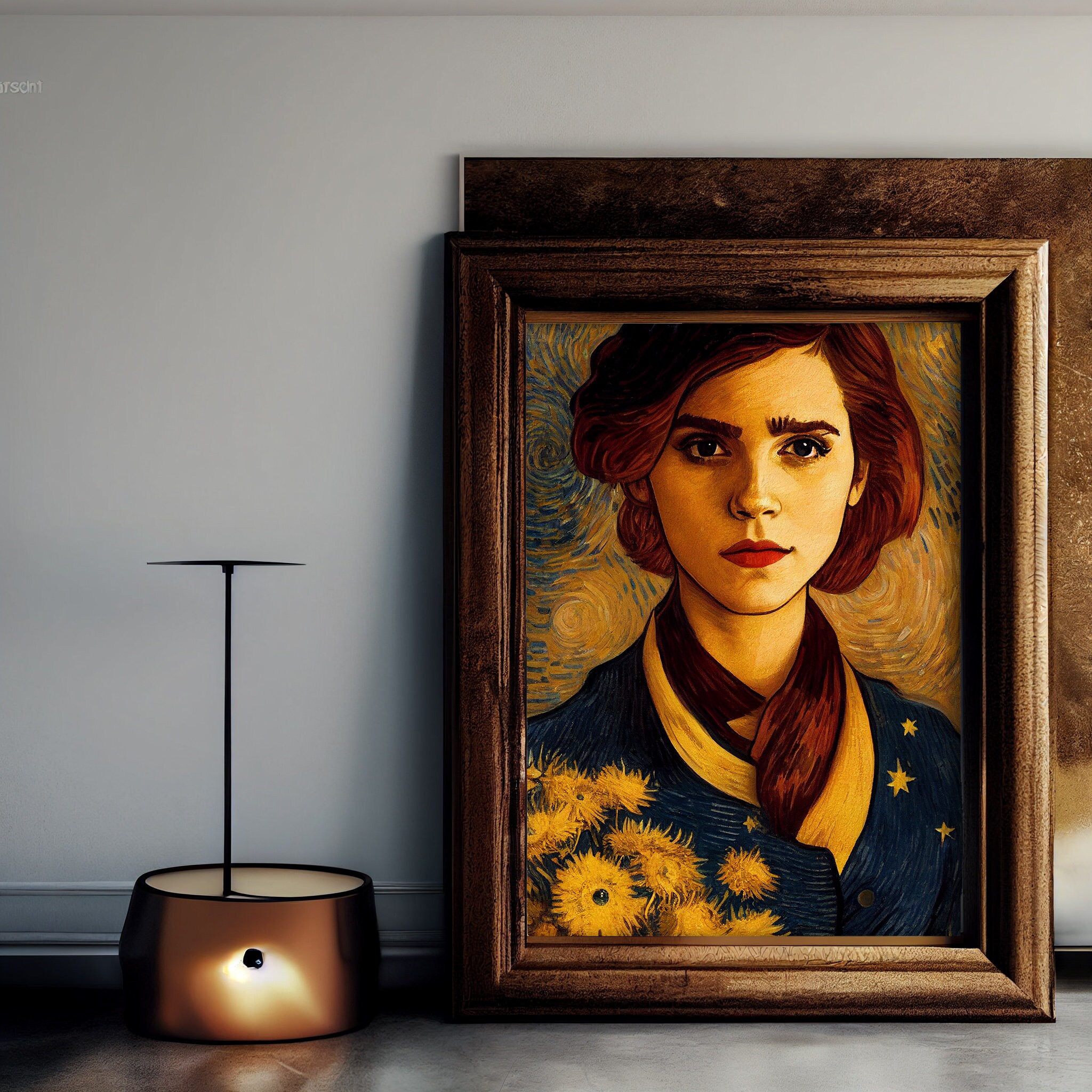 Hermione Granger Poster Emma Watson Dipinto Da Van Gogh - Etsy