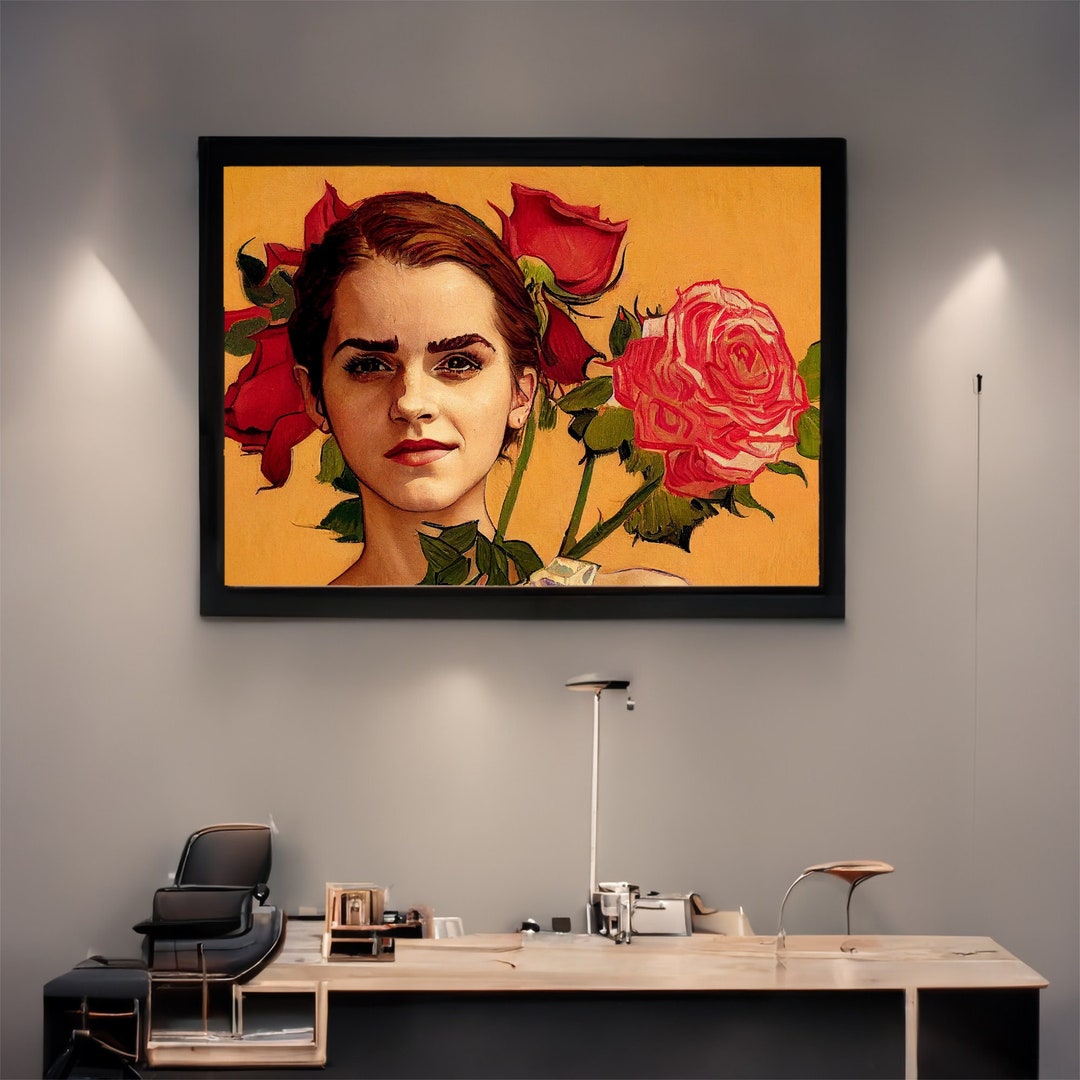 Hermione Granger Poster Emma Watson Painted by Van Gogh, Gift for Harry ...