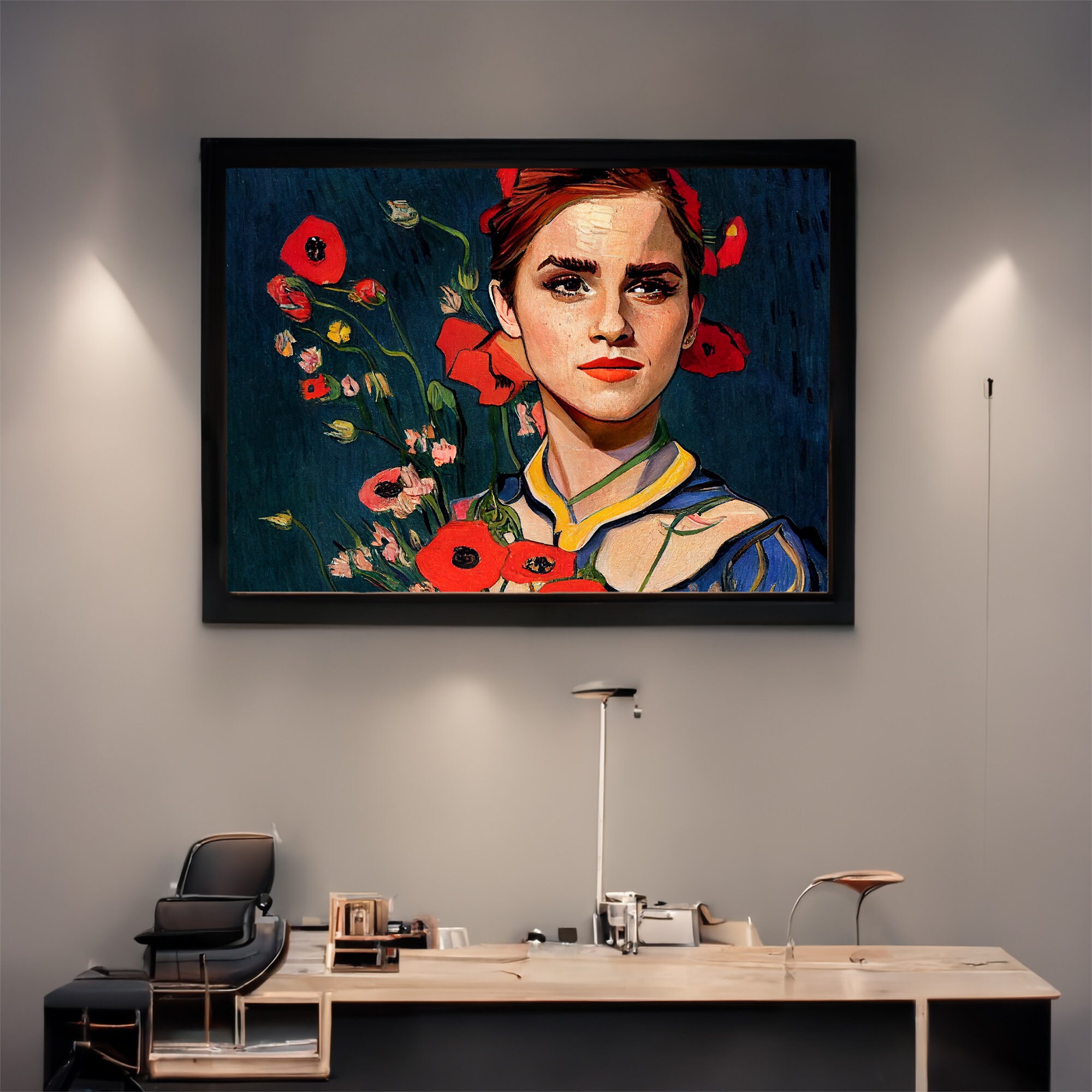 Hermione Granger Poster Emma Watson Painted by Van Gogh Gift - Etsy