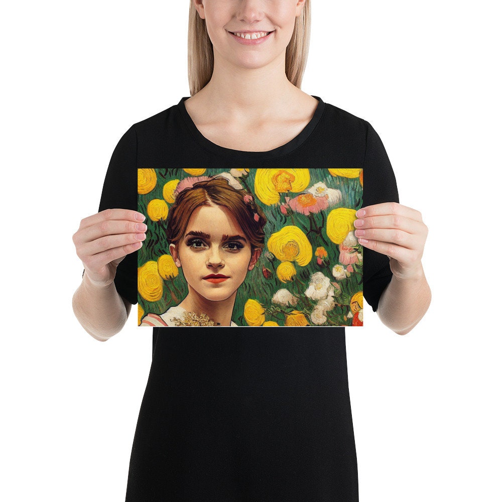 Hermione Granger Poster Emma Watson Painted by Van Gogh Gift - Etsy