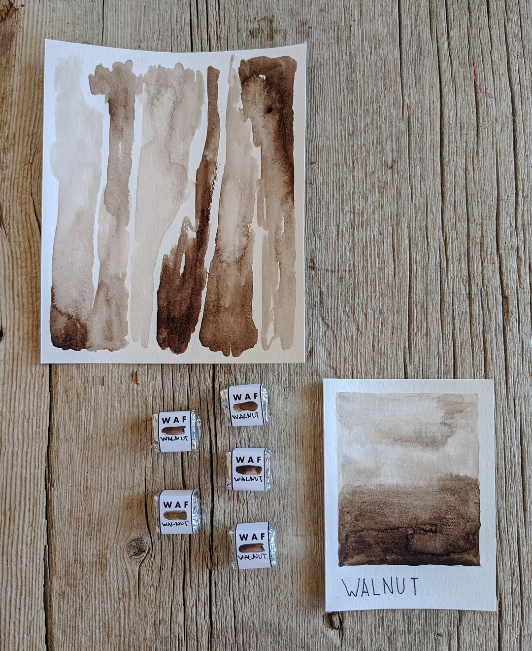 Walnut, Handmade Watercolor Paint, Half Pan - Etsy