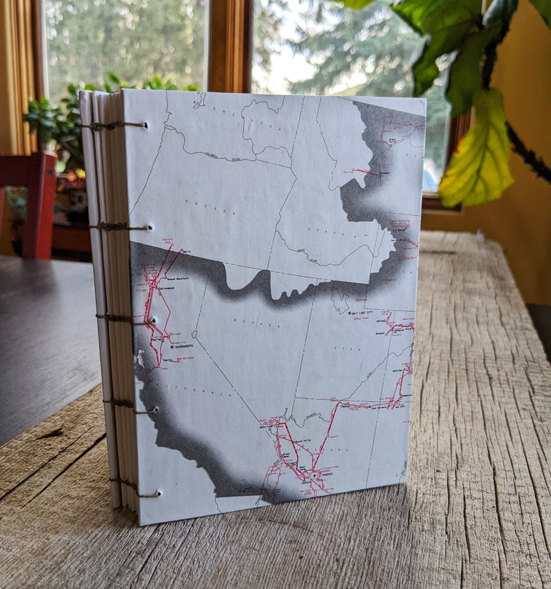 Map Book I, Hand Bound Watercolor Sketchbook - Etsy