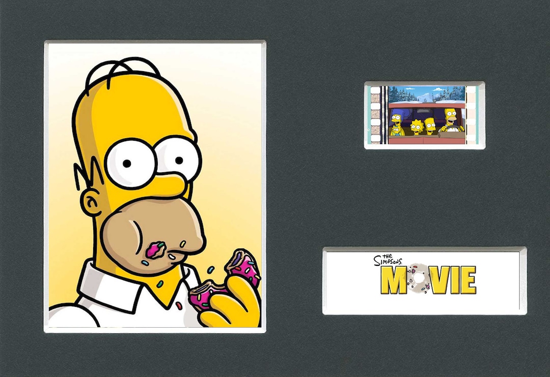 The Simpsons Movie Original Rare & Genuine Film Cell Display From the ...
