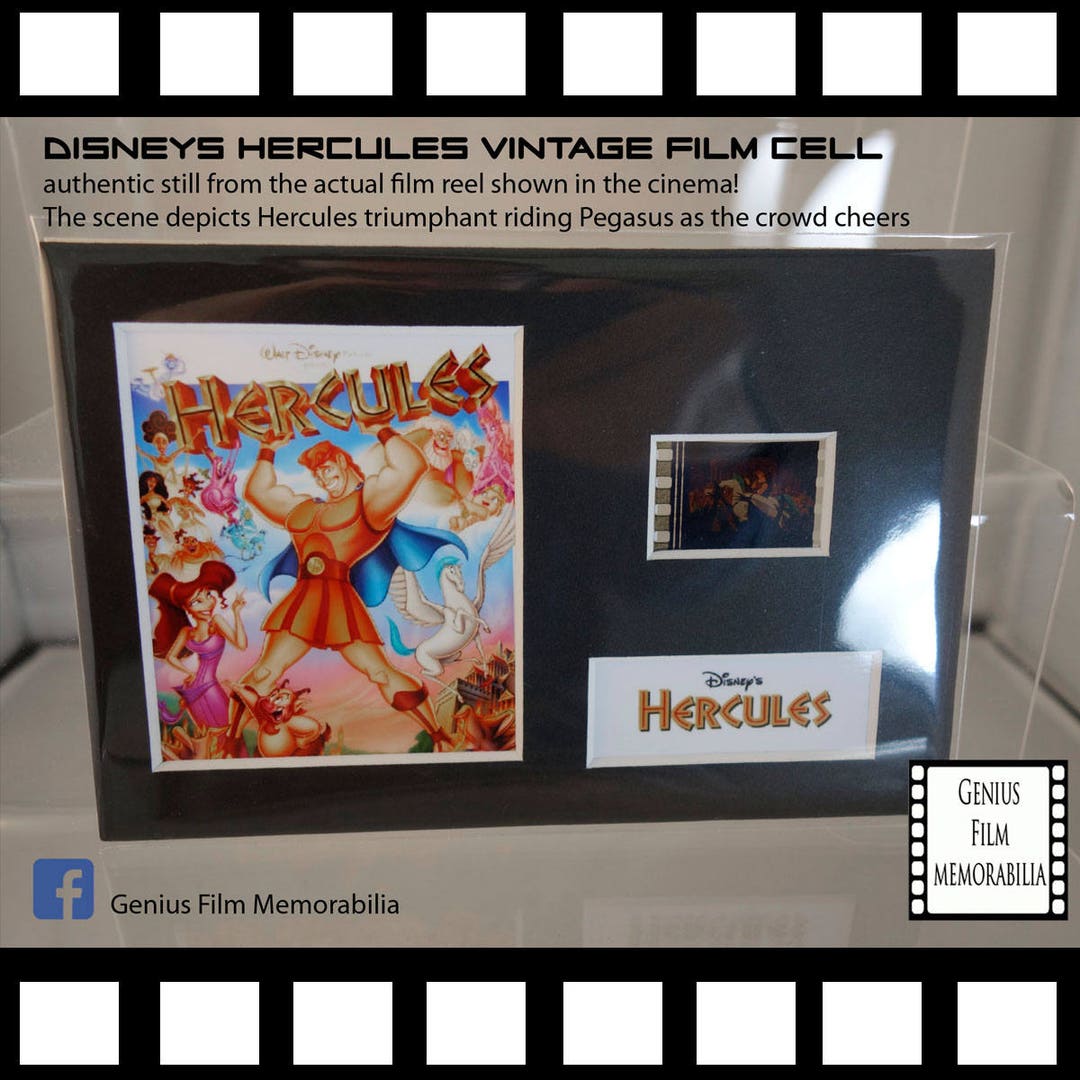 A Disney's Hercules Original Rare & Genuine Film Cell Display From the ...