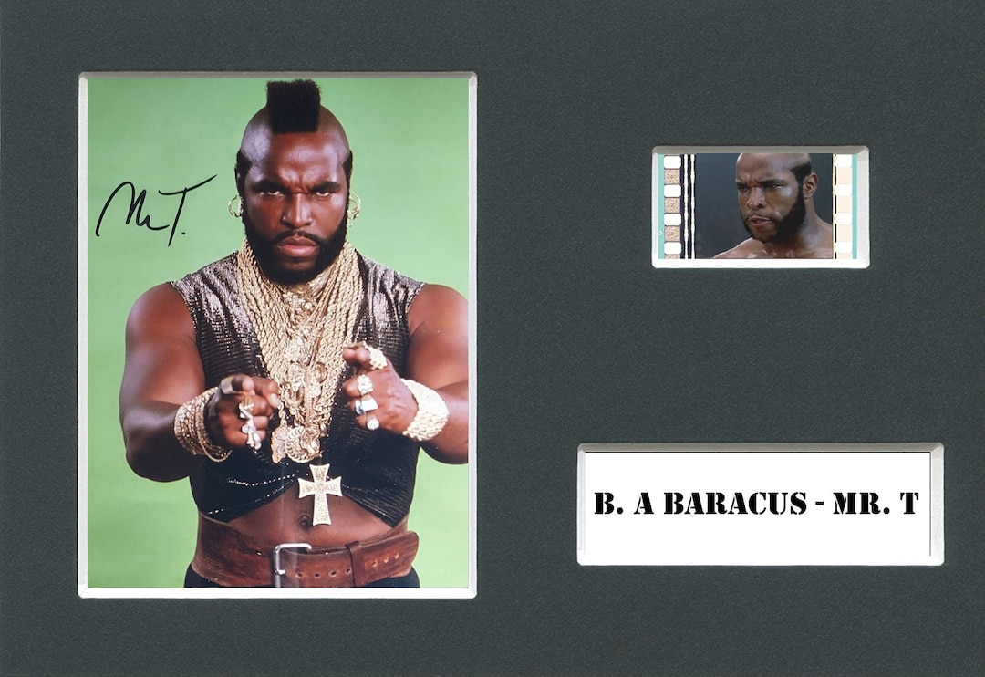 Very Rare Mr T B.A Baracus Original Rare & Genuine Film Cell From the ...