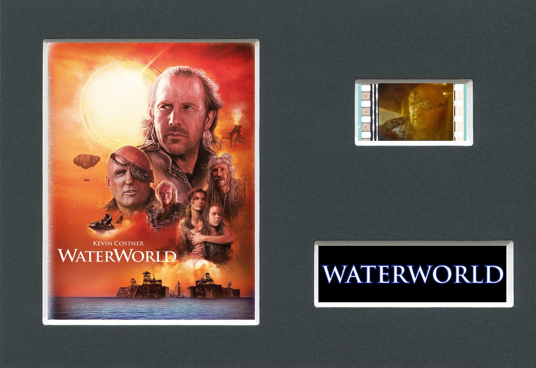 Waterworld Kevin Costner, Dennis Hopper Original Rare & Genuine Film Cell From the Movie Mounted ...