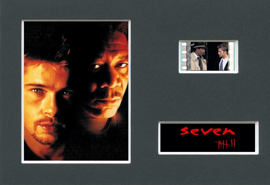 Seven Brad Pitt Morgan Freeman Original Rare & Genuine Film Cell From ...